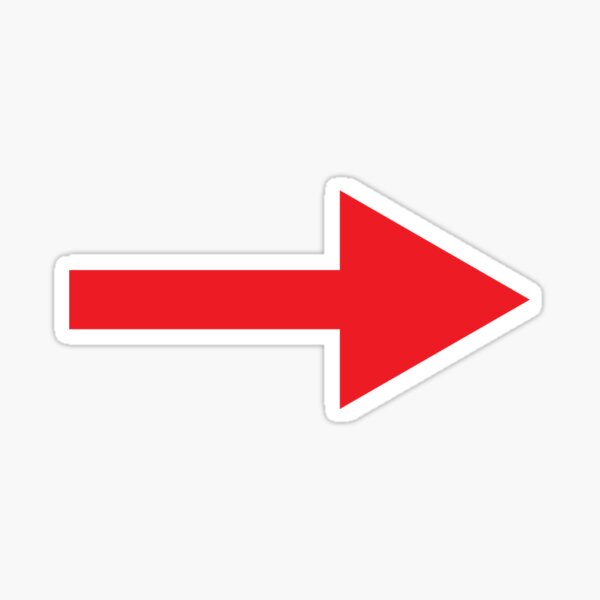 "Red arrow" Sticker for Sale by CobzarencuR | Redbubble