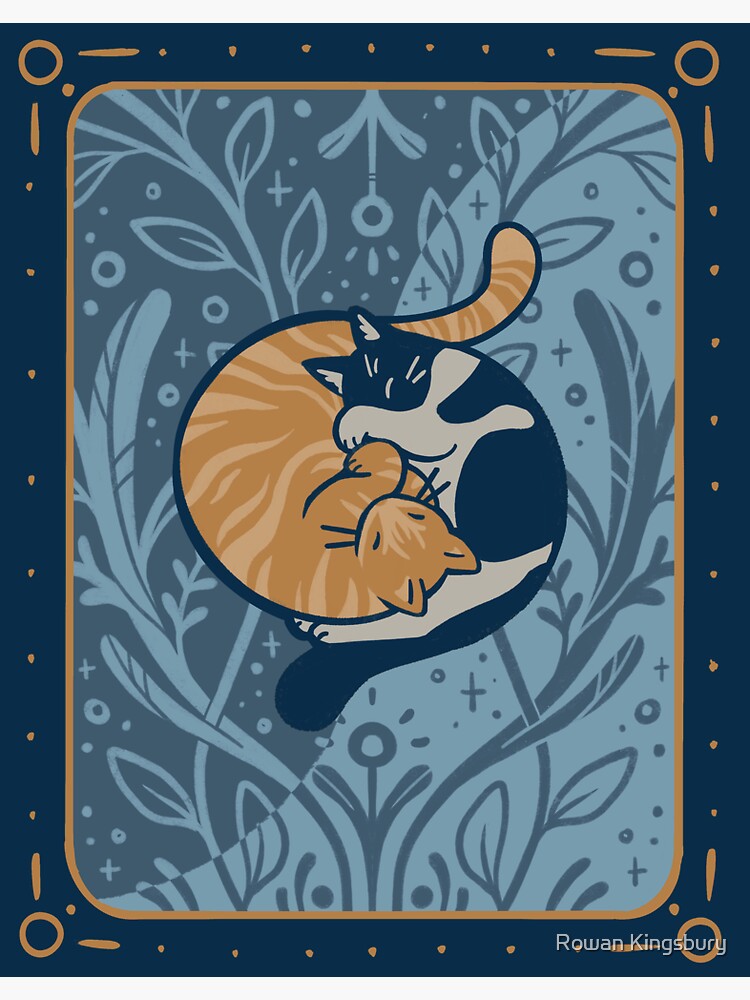 "Cat Nap" Sticker by electricgale | Redbubble