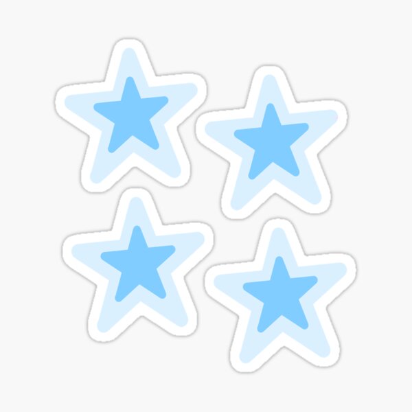 "Blue star sticker pack" Sticker for Sale by payitfoward | Redbubble