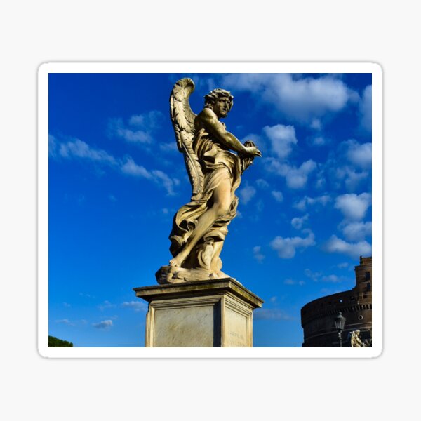 "Angel of Sant’Angelo" Sticker by Samsdesignshop | Redbubble
