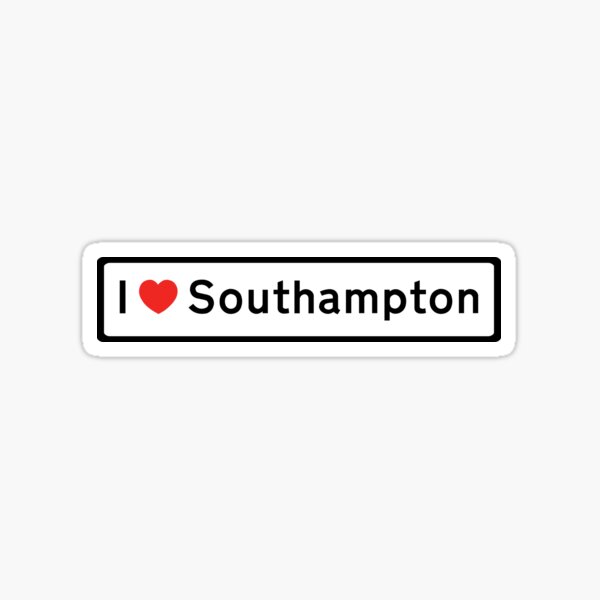 "I Love Southampton!" Sticker for Sale by phandiltees | Redbubble