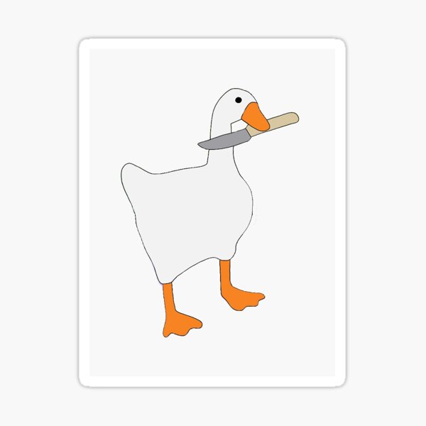 Goose With Knife Meme Stickers | Redbubble