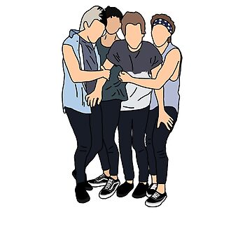 "5sos sticker" Sticker for Sale by sorchaworks | Redbubble