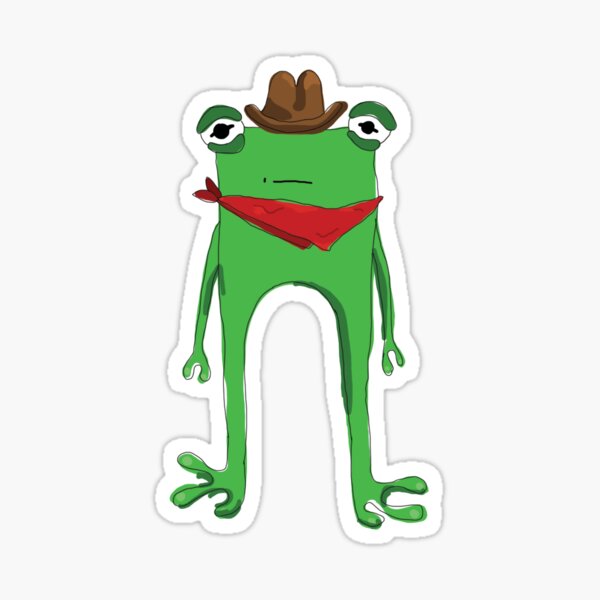 "Cowboy Frog" Sticker by jackieajewski | Redbubble