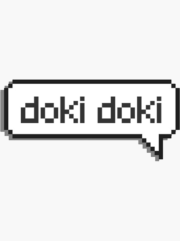 "Doki Doki Chat Box" Sticker for Sale by fujikaze | Redbubble
