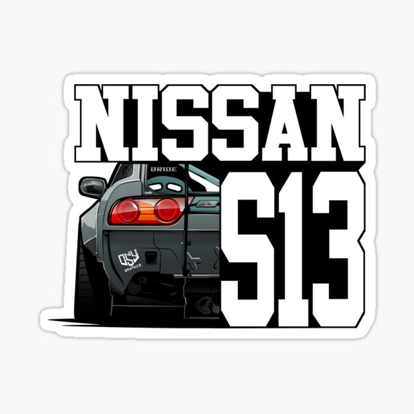 "Nissan S13 240SX (Grey)" Sticker by osmancetinyapic | Redbubble