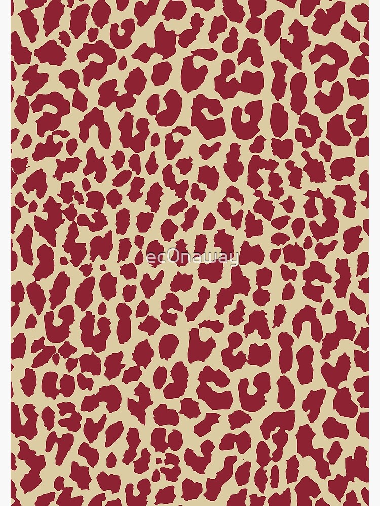 "Red Gold Cheetah Print" Poster for Sale by ec0naway | Redbubble