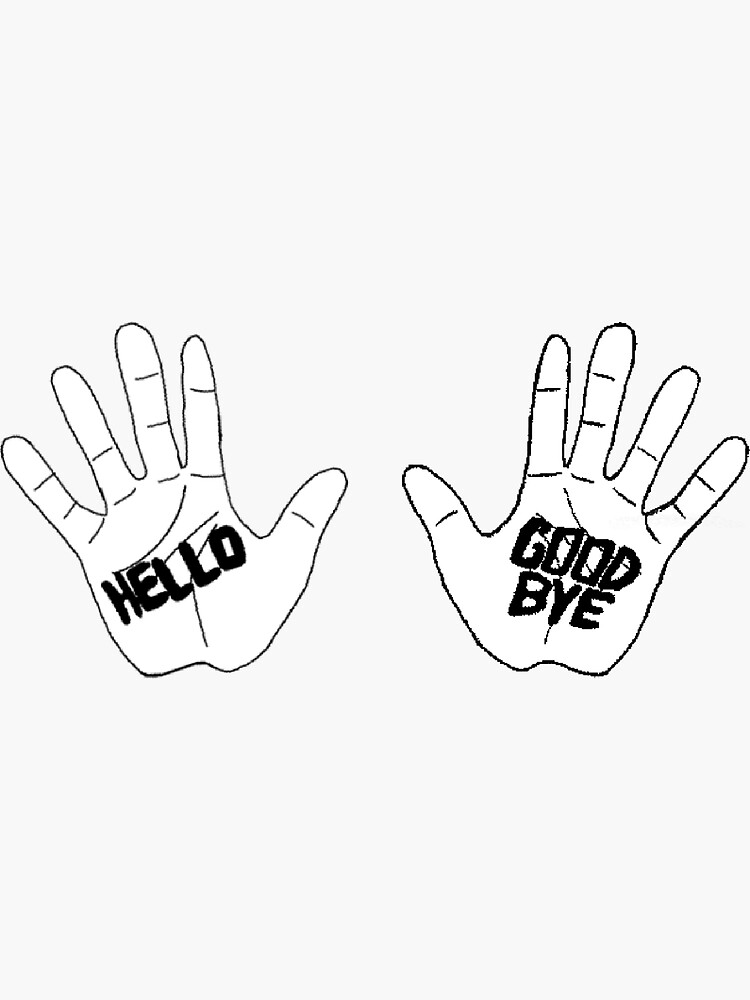 "Klaus Umbrella Academy “Hello” “Goodbye”" Sticker for Sale by ...