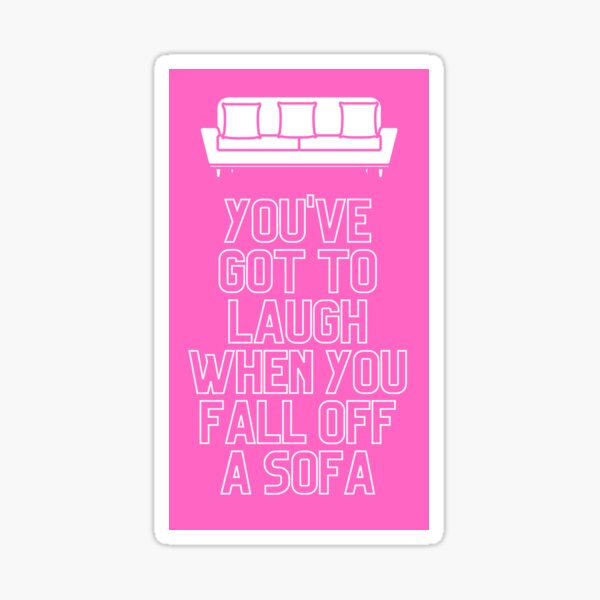 "Alan Partridge Sofa" Sticker for Sale by laurabwrites | Redbubble