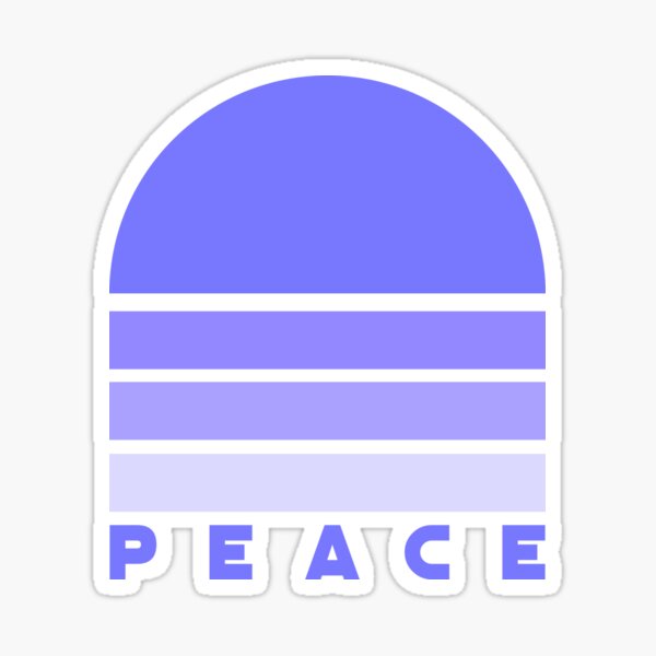 "Peace Pastel and Joy" Sticker by ElmerDesigns | Redbubble