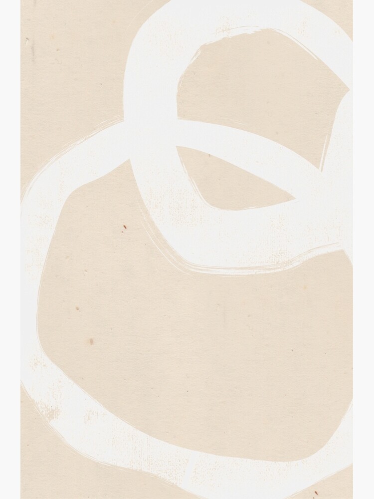 "Abstract Beige Paint Stroke, Mid-Century Modern Minimal Boho Neutral ...