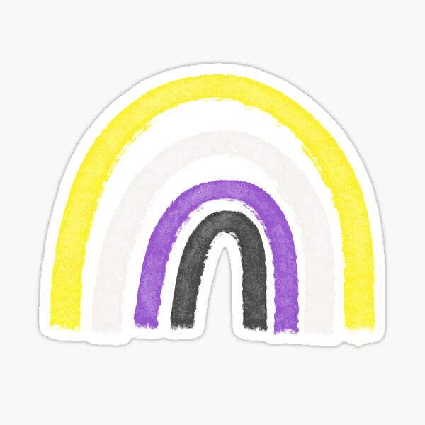 "Non-Binary Rainbow" Sticker by IslaC38 | Redbubble