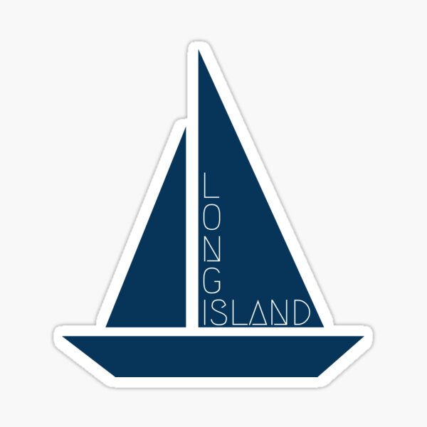 "Long Island Boat" Sticker for Sale by Yviemakes | Redbubble