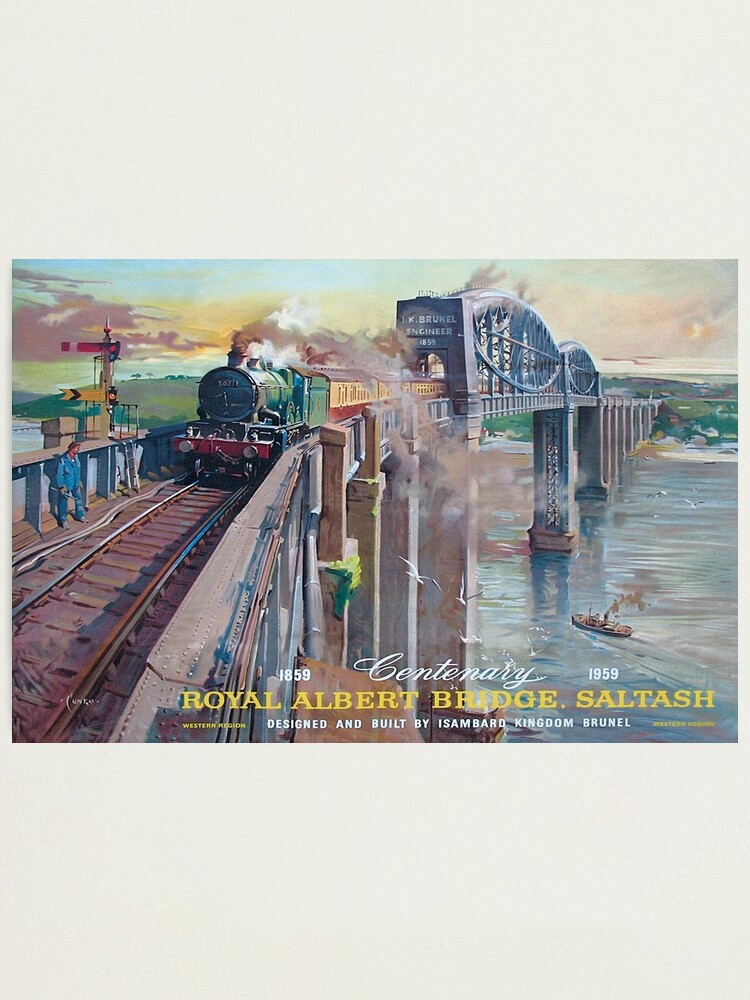 "Royal Albert Bridge, Saltash – Terence Cuneo [British Railway poster ...
