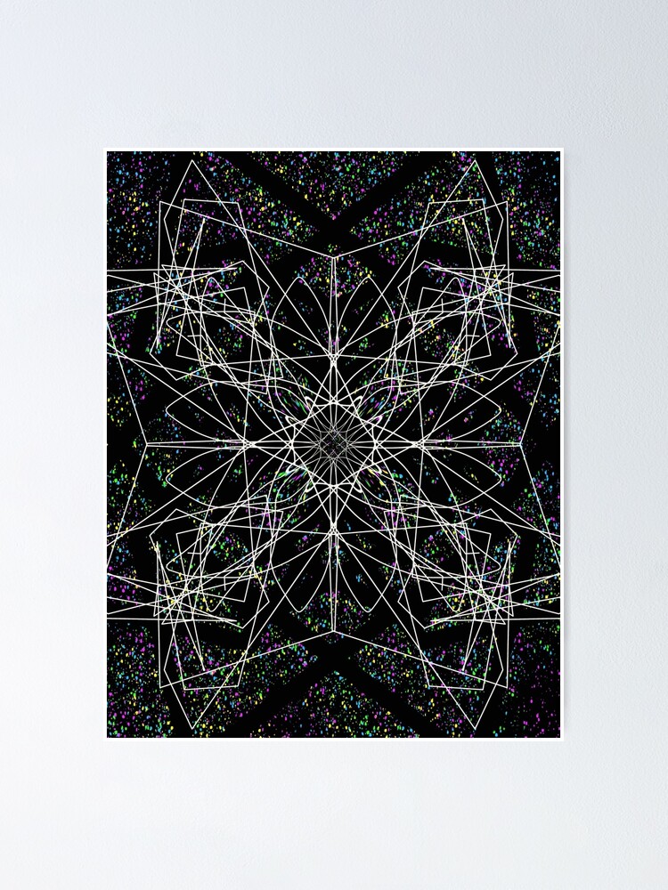 "Pinstripe Dream Ribbon Multiverse Abstract Art Design" Poster for Sale ...