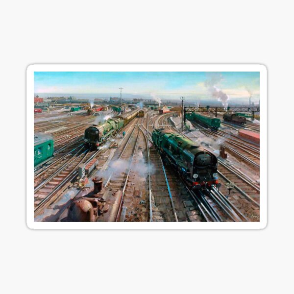 " Clapham Junction by Terence Cuneo, published 1961, printed by ...