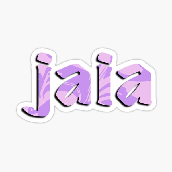 "Jaia custom name sticker" Sticker for Sale by procreateipad6 | Redbubble