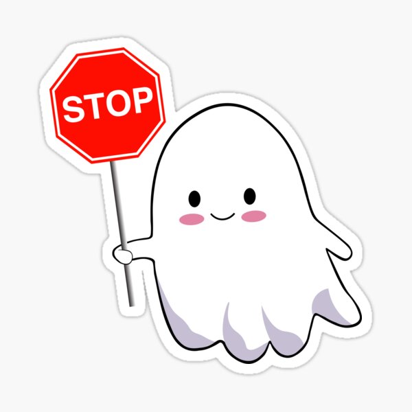 "Stop Ghosting" Sticker for Sale by StopGhosting | Redbubble