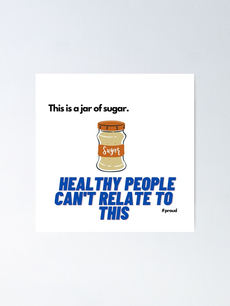 "Say No to sugar, Healthy lifestyle pack" Poster for Sale by Athlete ...
