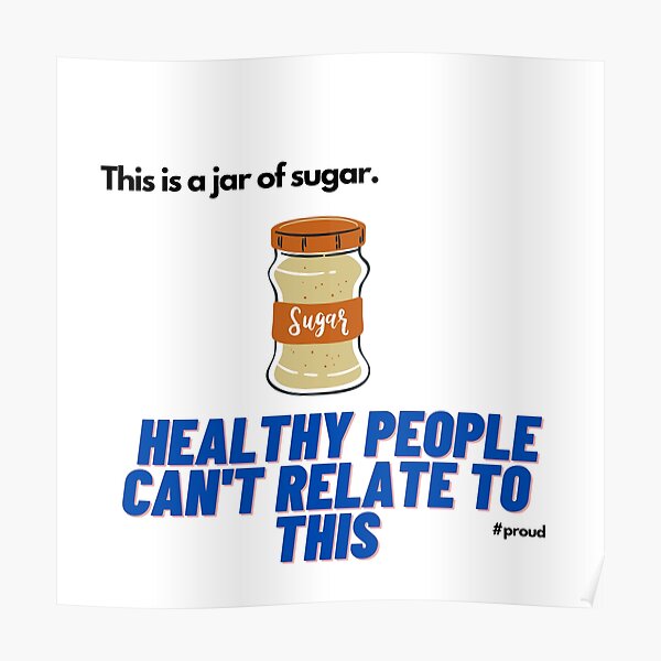 "Say No to sugar, Healthy lifestyle pack" Poster for Sale by Athlete ...