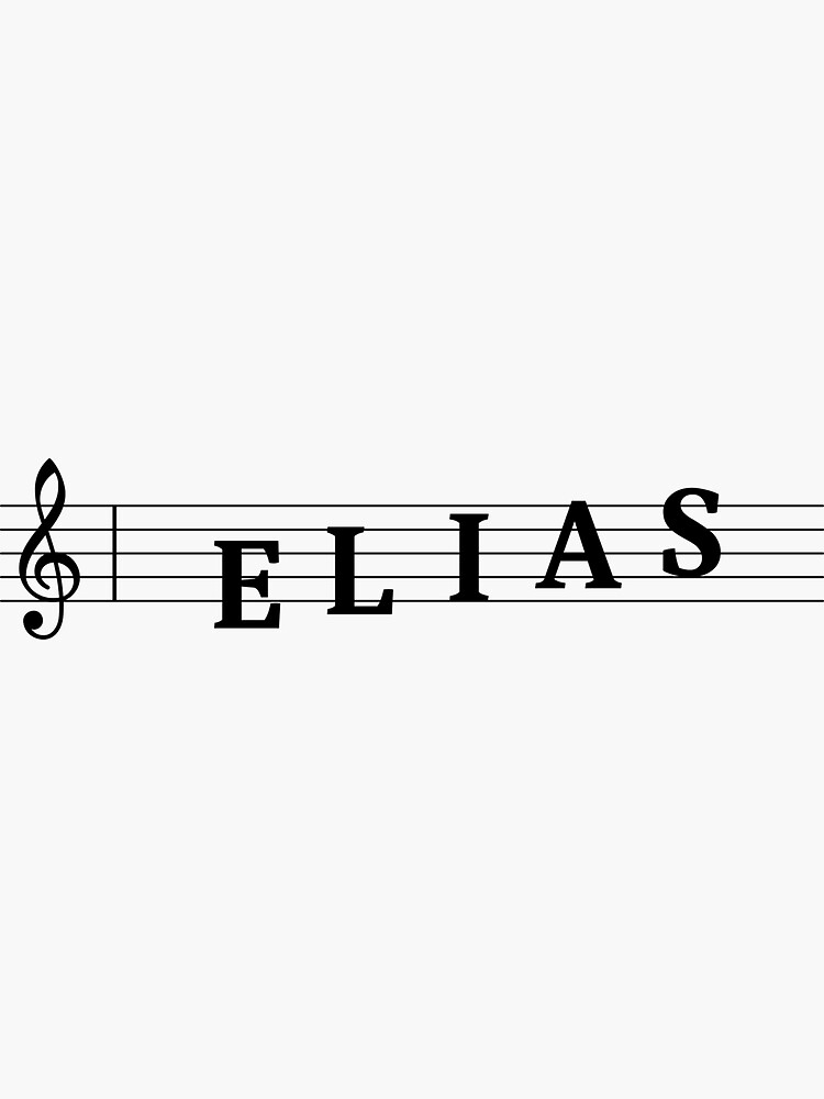 "Name Elias" Sticker for Sale by gulden | Redbubble