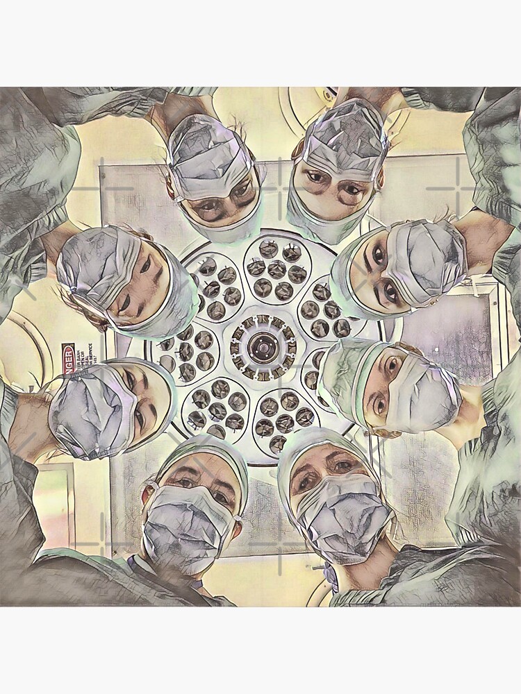 "Best Surgery Team, Operating Room" Sticker for Sale by doctors-apparel ...