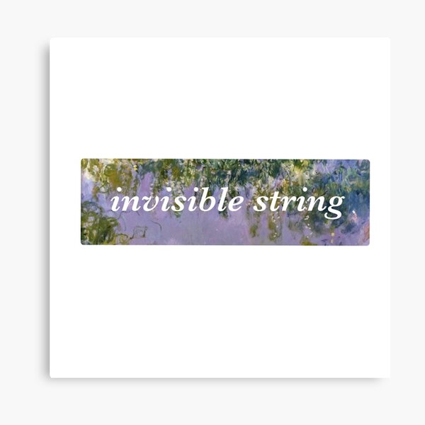 Invisible String Taylor Swift Lyrics Canvas Prints | Redbubble