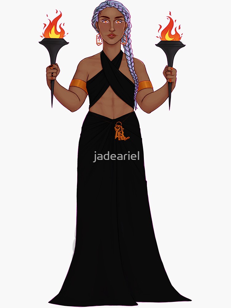 "Greek Goddess - Hecate" Sticker by jadeariel | Redbubble