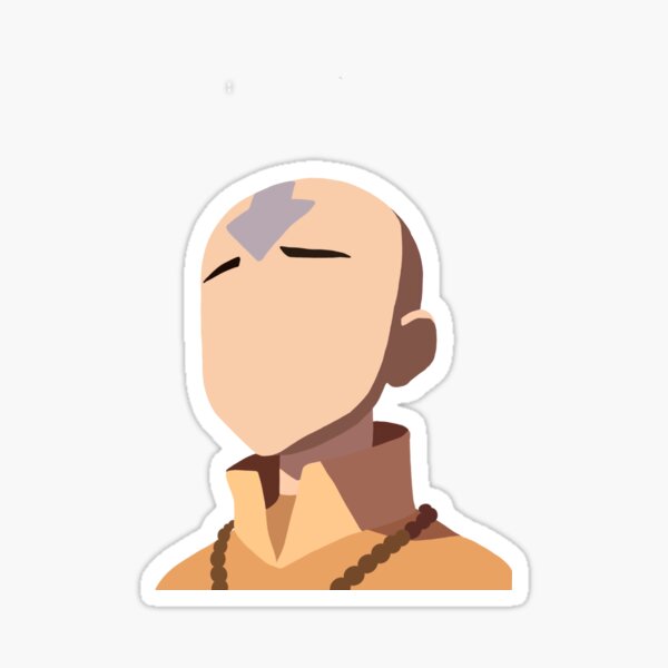 "Aang Minimal" Sticker for Sale by SaucySandals | Redbubble