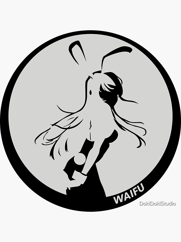 "Bunny Girl Senpai" Sticker for Sale by DokiDokiStudio | Redbubble