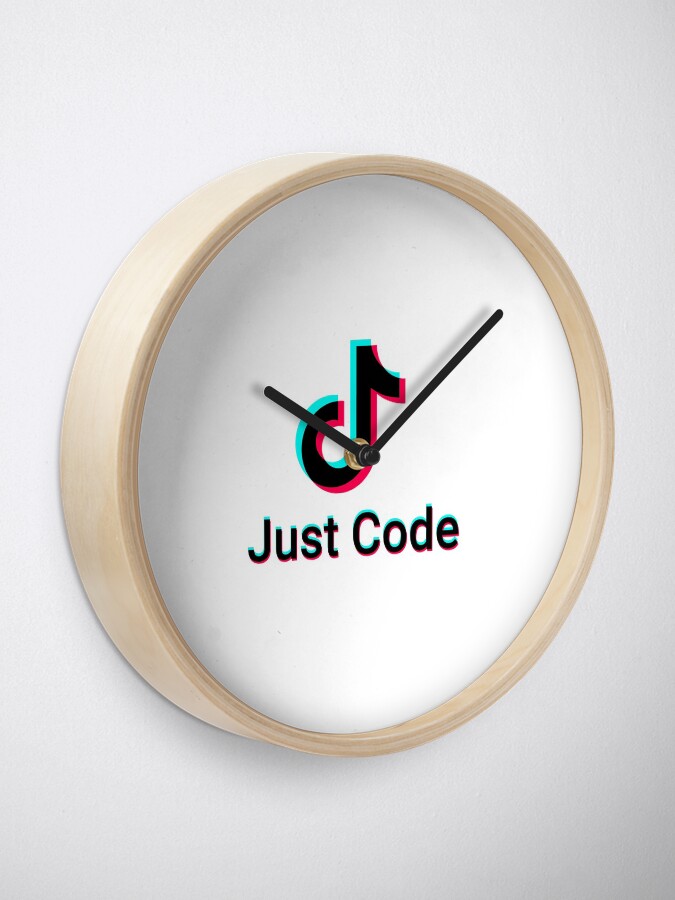 "Coder on Tik Tok" Clock for Sale by silaschand | Redbubble