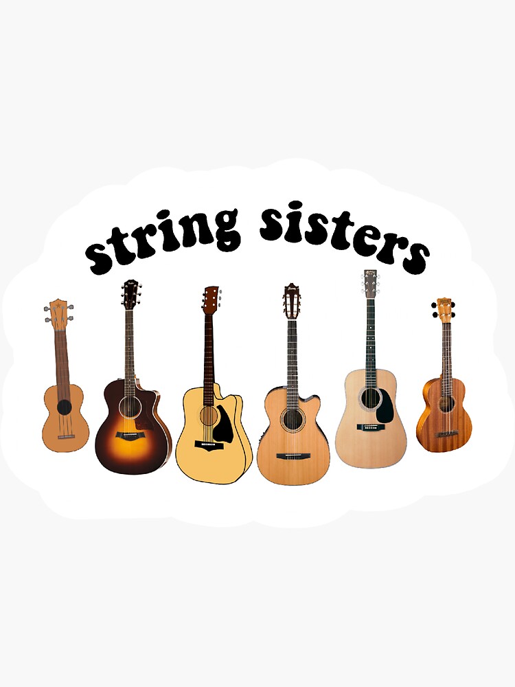 "string sisters" Sticker by margaretmalone | Redbubble