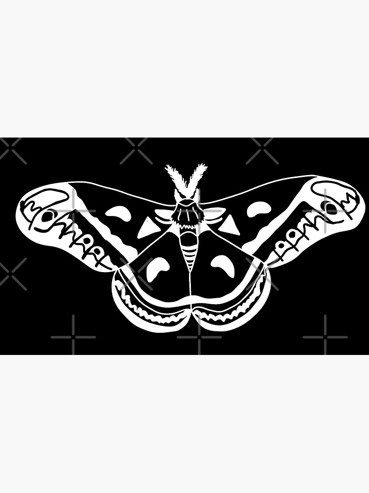 "Cecropia Moth Silhouette" Sticker for Sale by DoodlePets | Redbubble
