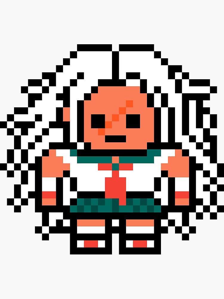 "sakura ogami pixel art" Sticker for Sale by emisha- | Redbubble