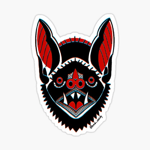 "Batty" Sticker by bads33d | Redbubble
