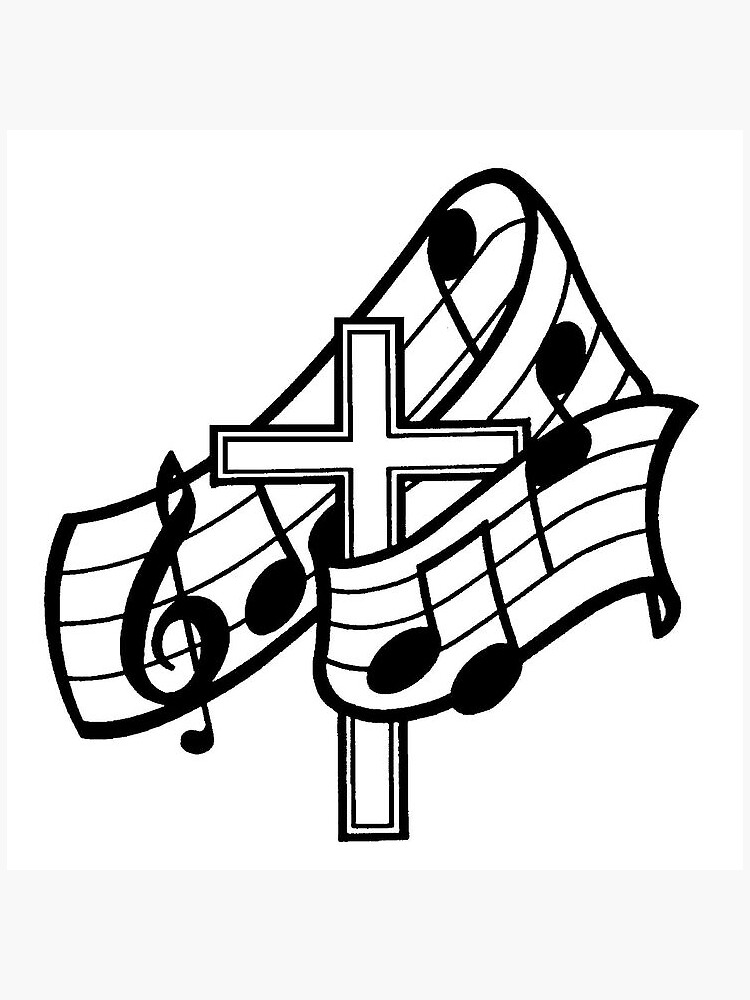 "musical cross" Sticker for Sale by Jowling | Redbubble