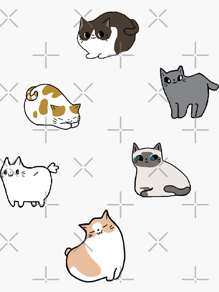 "Cat lover sticker pack" Sticker for Sale by stickersrosaa | Redbubble