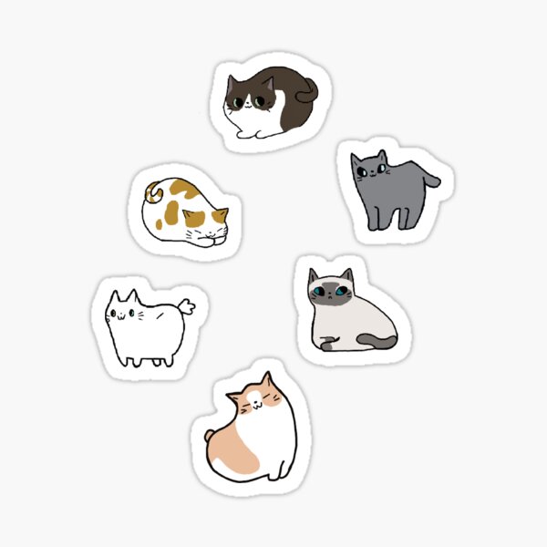 "Cat lover sticker pack" Sticker for Sale by stickersrosaa | Redbubble