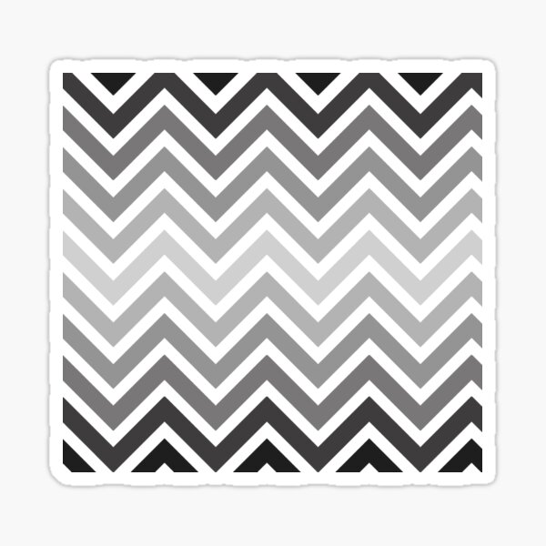 "ZigZag Lines on White" Sticker for Sale by RealAnchormen | Redbubble