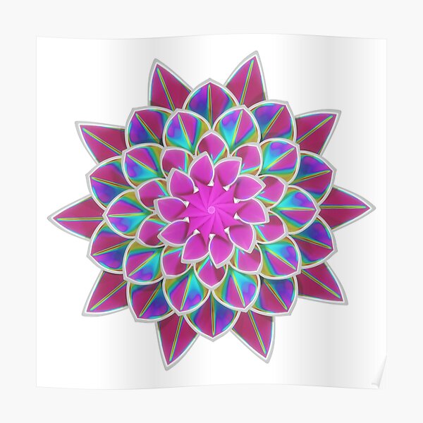 "Sci-fi psychedelic lotus" Poster for Sale by CornKob | Redbubble