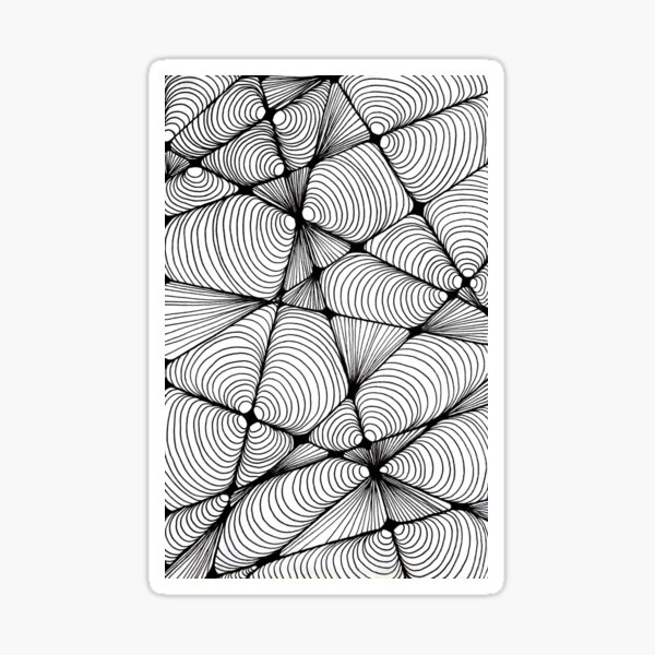 Curved Lines Stickers | Redbubble