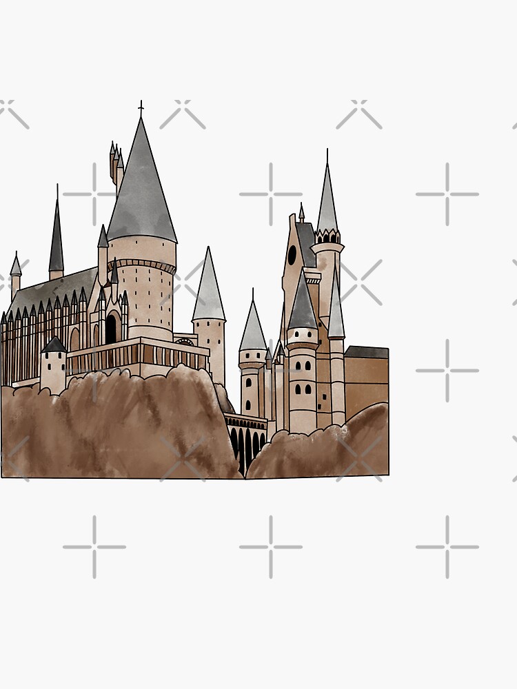 "Watercolor Wizard School" Sticker for Sale by arterburnandco | Redbubble