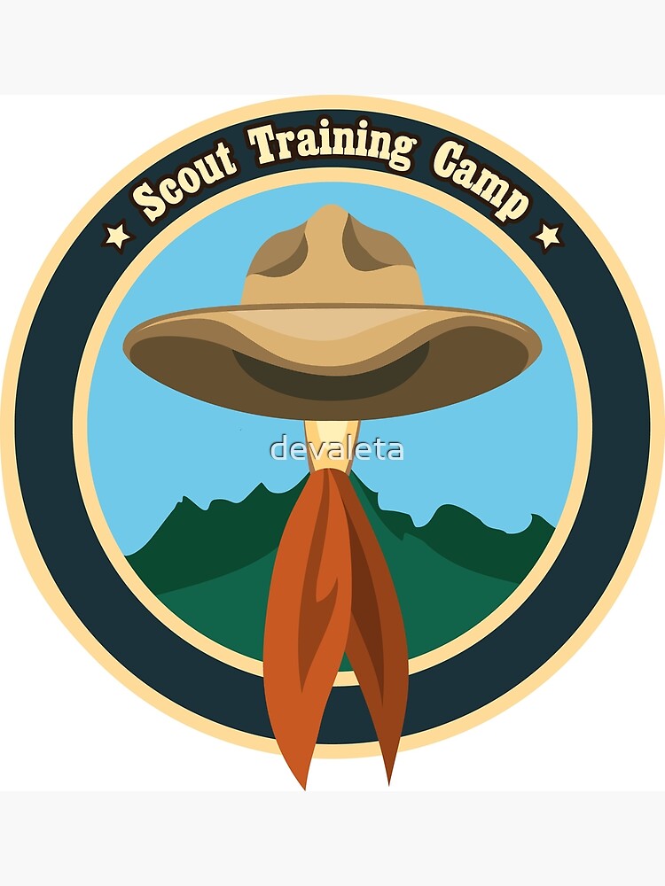 "Scout camp logo" Poster by devaleta | Redbubble