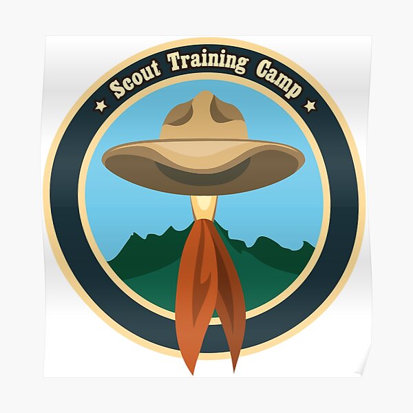 "Scout camp logo" Poster by devaleta | Redbubble