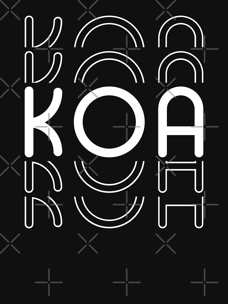 "Name Koa in Black and White Style" Classic T-Shirt for Sale by Time-is ...
