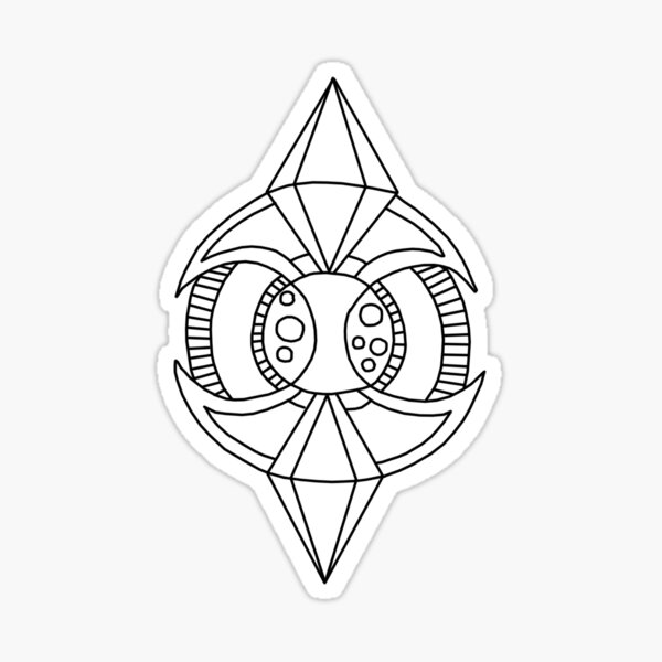 "Fantasy Mandala Design- Sharp Jewels" Sticker by TangledNonsense ...