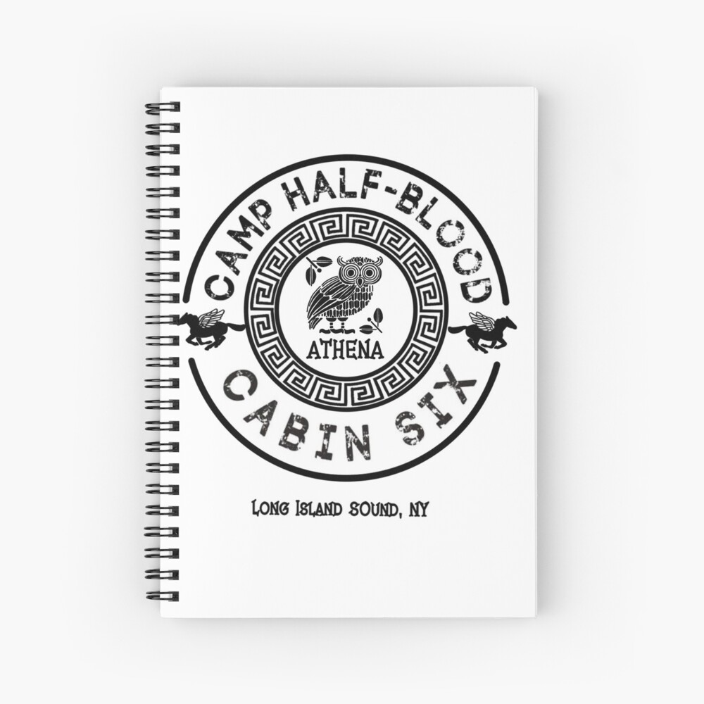 "Percy Jackson Cabin Six -- Athena" Spiral Notebook for Sale by ...