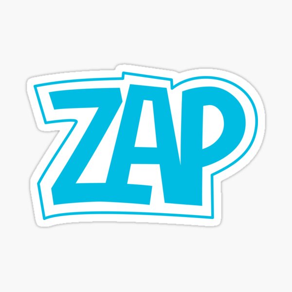 "ZAP" Sticker by LaZRgrrl | Redbubble