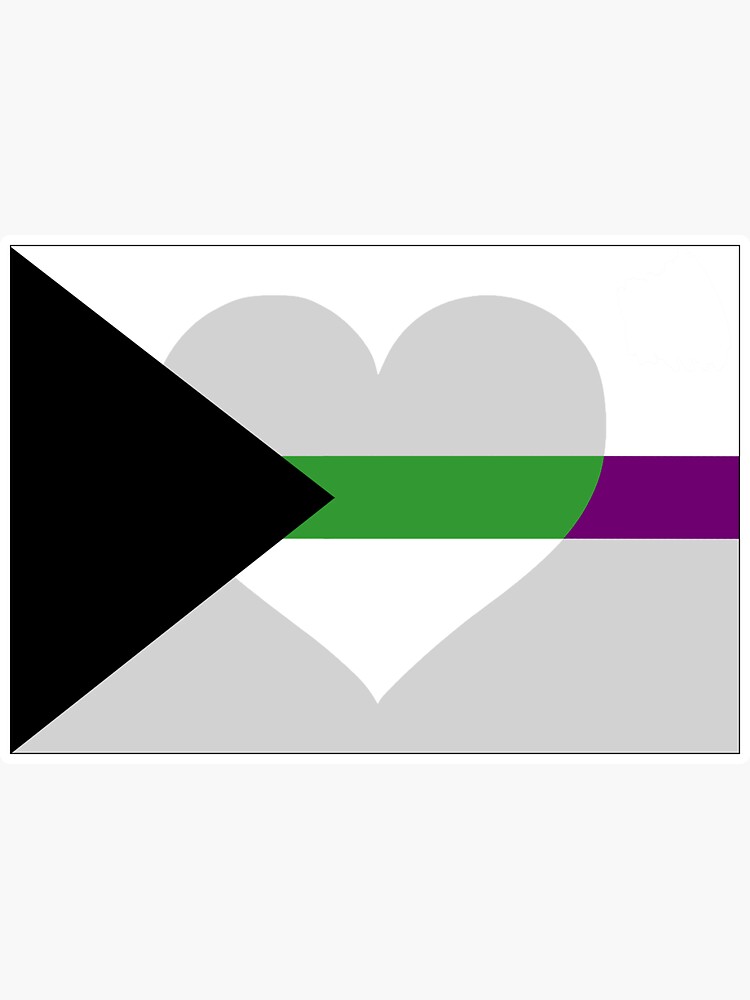 "Demisexual and Demiromantic Flag" Sticker for Sale by MizuSky | Redbubble