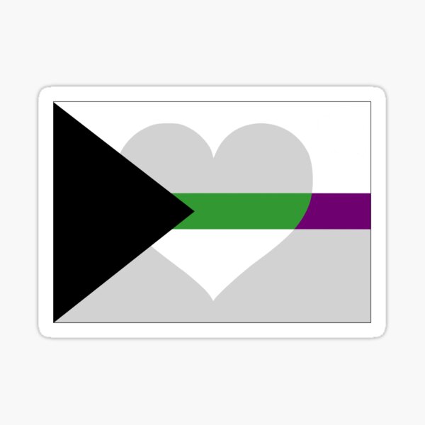 "Demisexual and Demiromantic Flag" Sticker for Sale by MizuSky | Redbubble